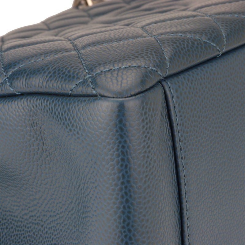 CHANEL Grand Shopping Tote (GST) Blue Caviar Silver Hardware 2013 ...