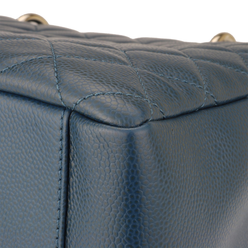 CHANEL Grand Shopping Tote (GST) Blue Caviar Silver Hardware 2013 ...